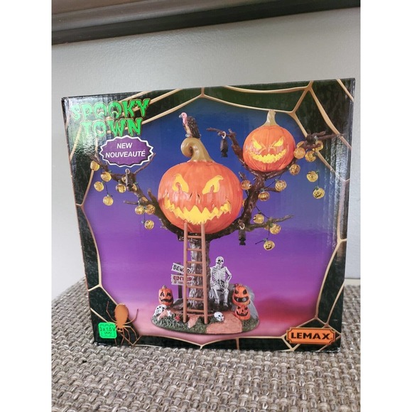 Lemax | Holiday | Lemax Spooky Town Pumpkin Tree House 4856 Lighted ...